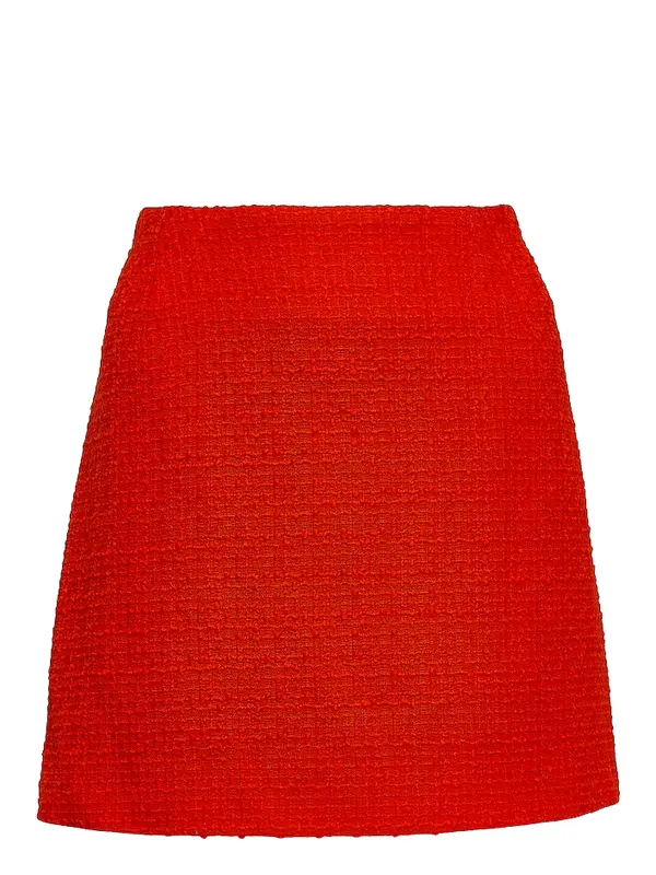 BLAZÉ MILANO Coci Wool-blend Miniskirt - Red