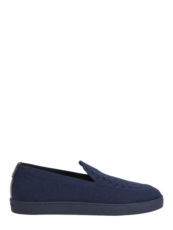 Giorgio Armani Canvas Slip-on Shoes - Blue