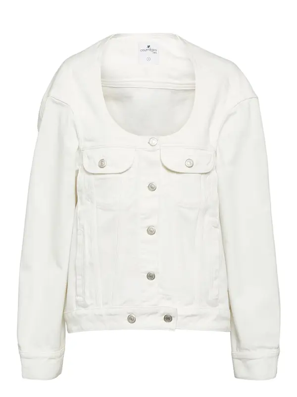 COURREGES Courrèges Denim Trucker Jacket - White