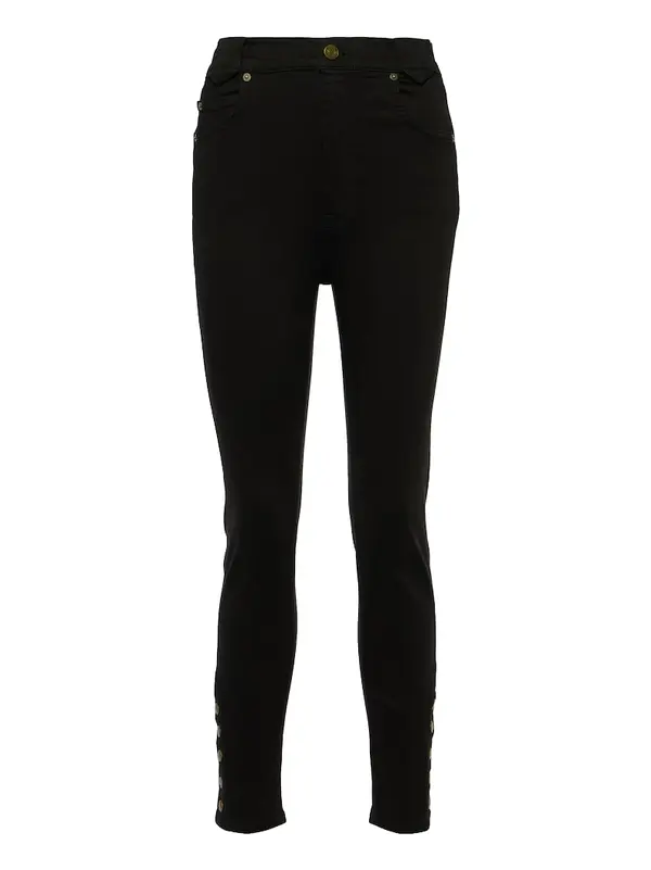 FRAME The Snapped Skinny Jeans - Black