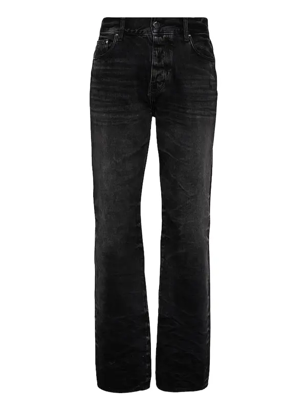 Amiri Stack Straight Leg Jeans - Black