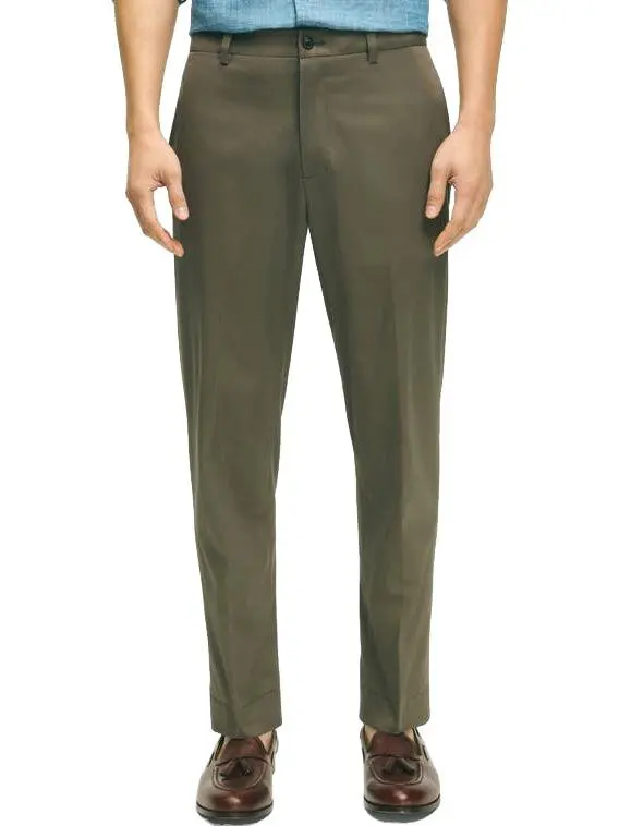 Brooks Brothers Regular Fit Stretch Cotton Advantage Chinos - Magnet