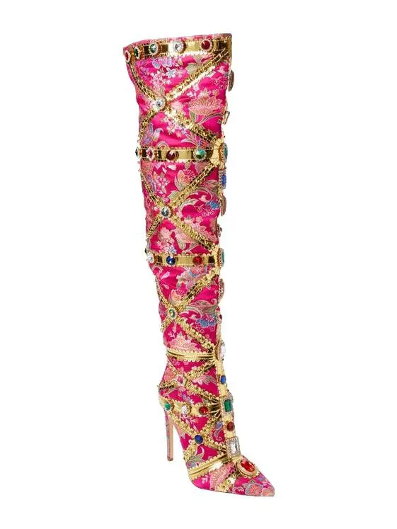 AZALEA WANG Berkley Knee-high Boots - Pink