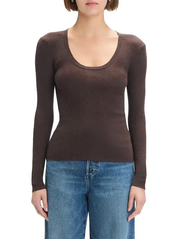 FAVORITE DAUGHTER Take It Easy Wool Sweater - Coffee