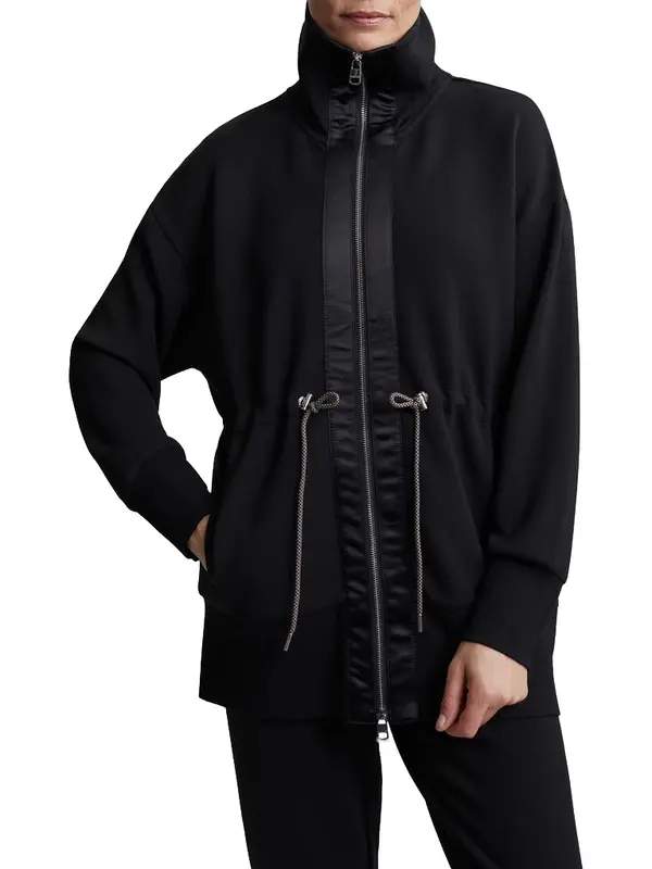 Varley Ridgefield Long Sweatshirt Jacket - Black