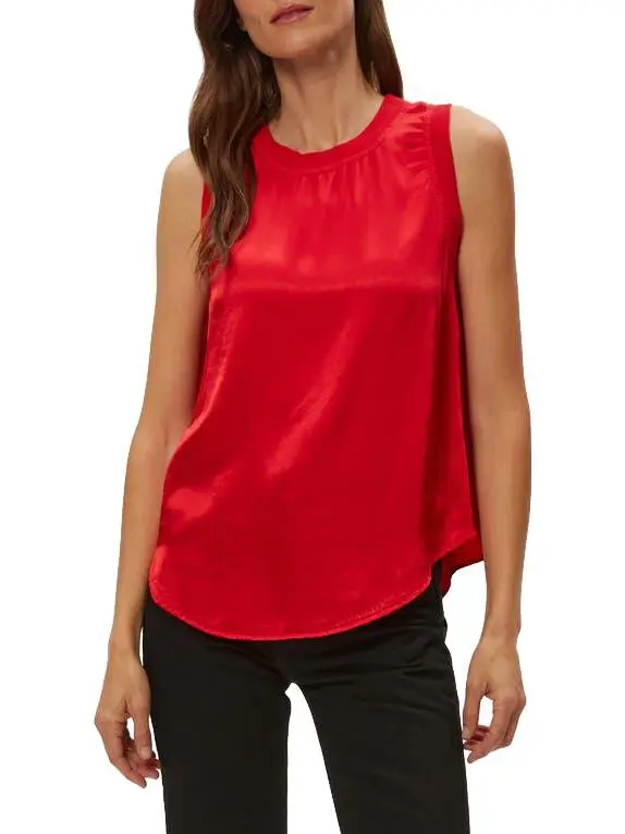 Michael Stars Shay Satin Tank Top - Poppy