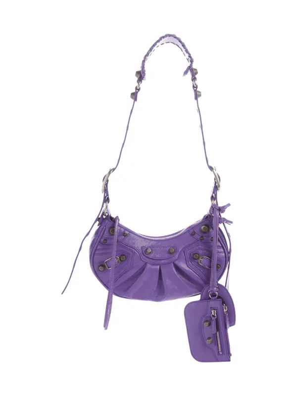 Balenciaga Extra Small Le Cagole Shoulder Bag - Purple