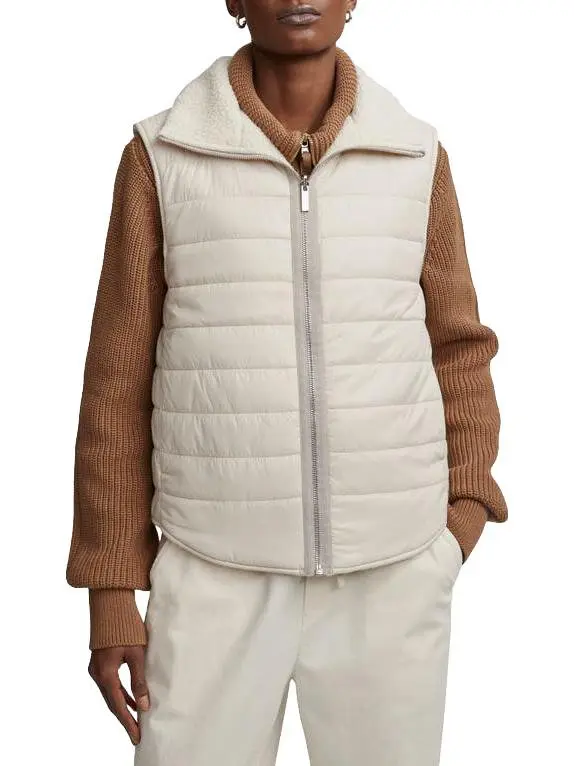 Varley Ellis Reversible Puffer Vest - Sandshell
