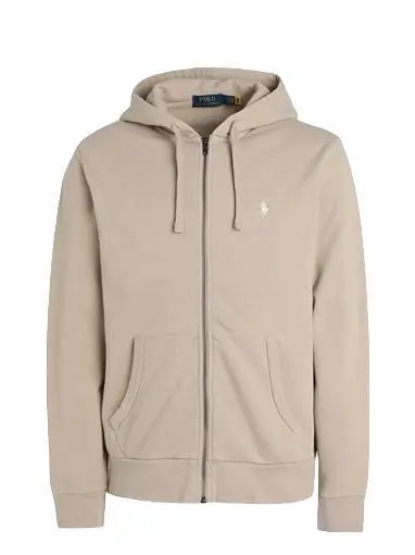 Polo Ralph Lauren Loopback Terry Full-zip Hoodie Sweatshirt - Beige