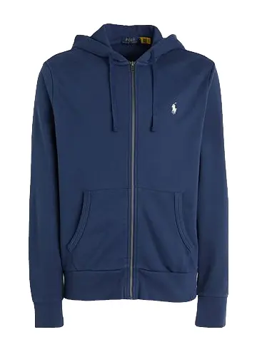 Polo Ralph Lauren Loopback Terry Full-zip Hoodie Sweatshirt Size Cotton - Navy