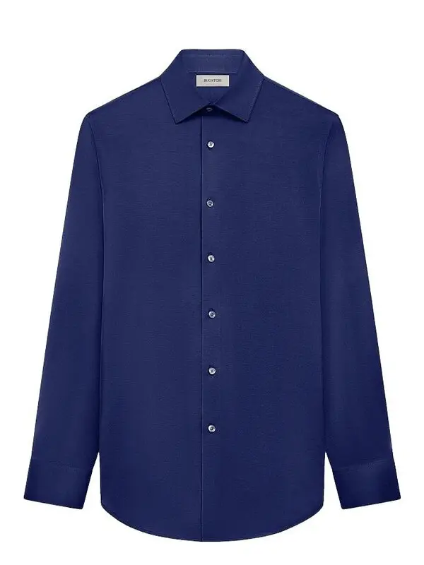 Bugatchi Ooohcotton Tech Button-up Shirt - Navy