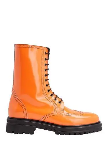 8 BY YOOX Polished Leather High Boots - Orange