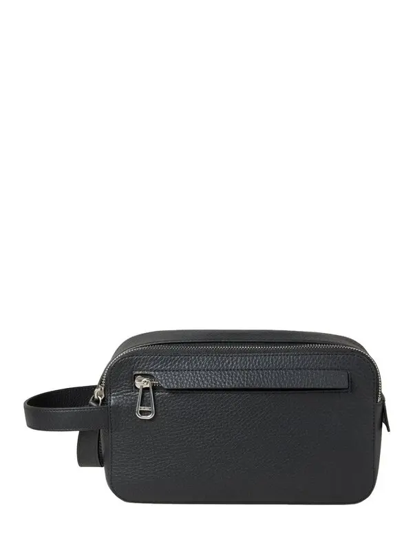Mulberry Double Zip Wash Bag - Black