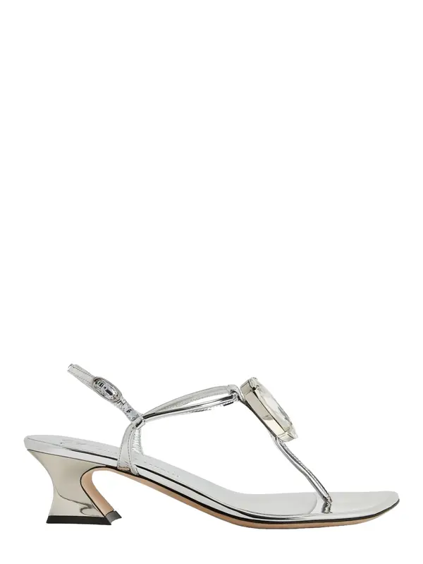 GIUSEPPE ZANOTTI 45mm Anthonia Rhinestone-embellished Sandals - Silver
