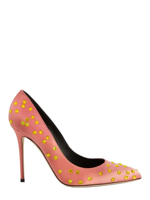 GIUSEPPE ZANOTTI 105mm Jakye Precious Pumps - Orange