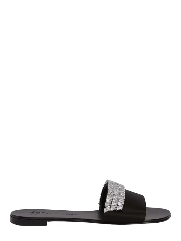 GIUSEPPE ZANOTTI Tesy Rhinestone-embellished Sandals - Black