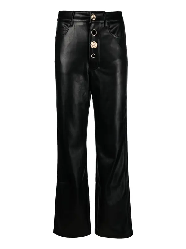 Remain Birger Christensen Button-embellished Trousers - Black