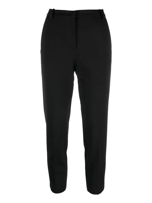 Pinko Concealed-fastening Tapered Trousers - Black
