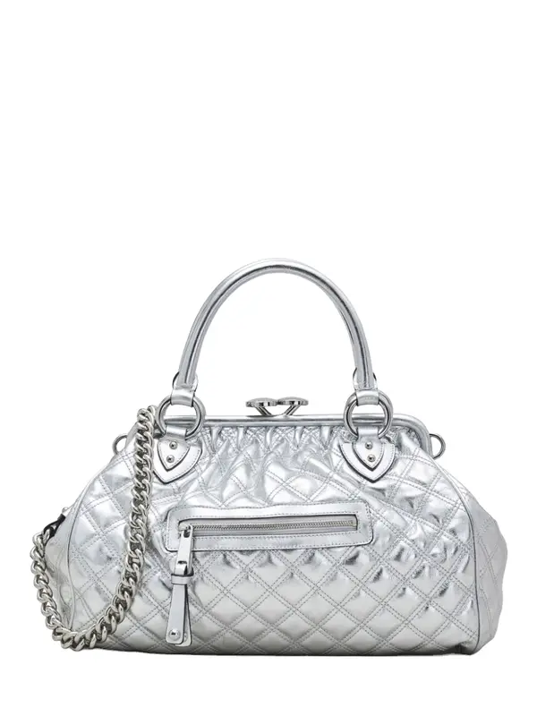 Marc Jacobs Re-edition Quilted Stam Bag - Silver