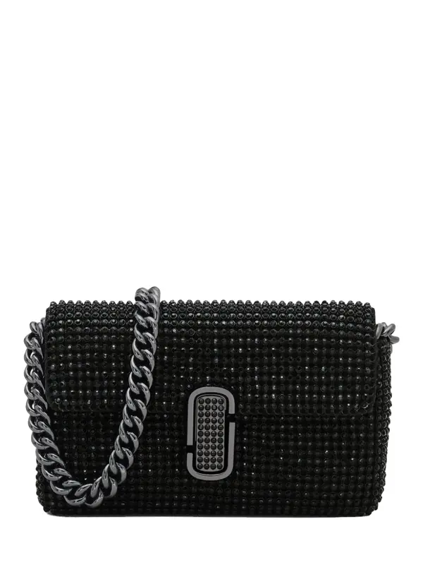 Marc Jacobs Rhinestone J Marc Mini Shoulder Bag - Black
