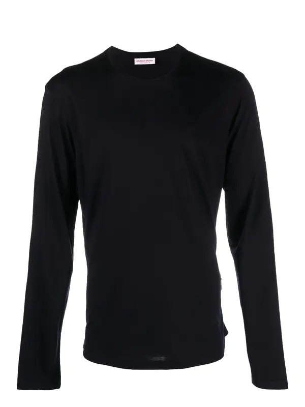 Orlebar Brown Crew-neck Merino-wool Jumper - Blue