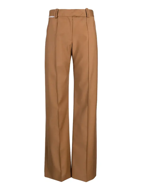 ALEKSANDRE AKHALKATSISHVILI Virgin Wool Straight-leg Trousers - Brown