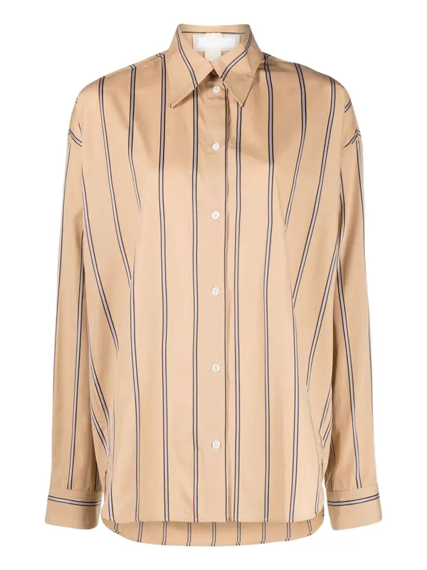 LITKOVSKA Striped Cotton Shirt - Neutrals