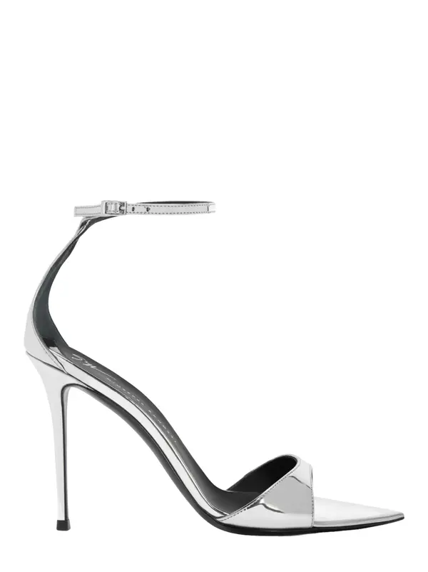 GIUSEPPE ZANOTTI 90mm Intriigo Strap Sandals - Silver