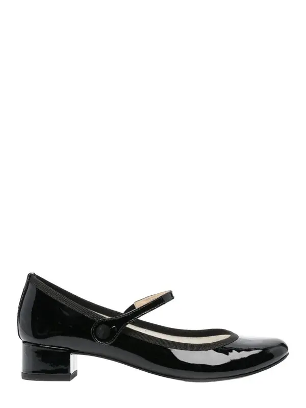 Repetto Lio 35mm Leather Pumps - Black