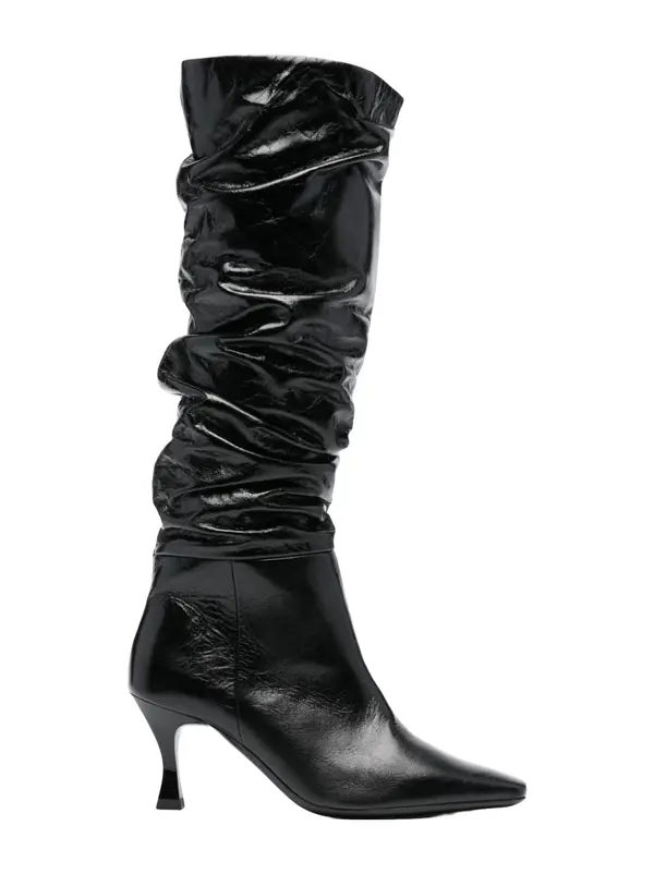 REJINA PYO Slouchy 70mm Knee-high Boots - Black
