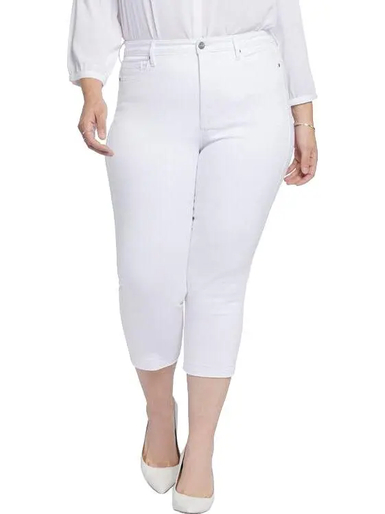 NYDJ Chloe High Waist Capri Jeans - Optic White