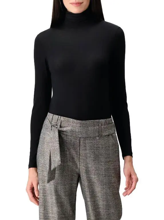 Oroblu Perfect Line Modal & Cashmere Blend Turtleneck Top - Black