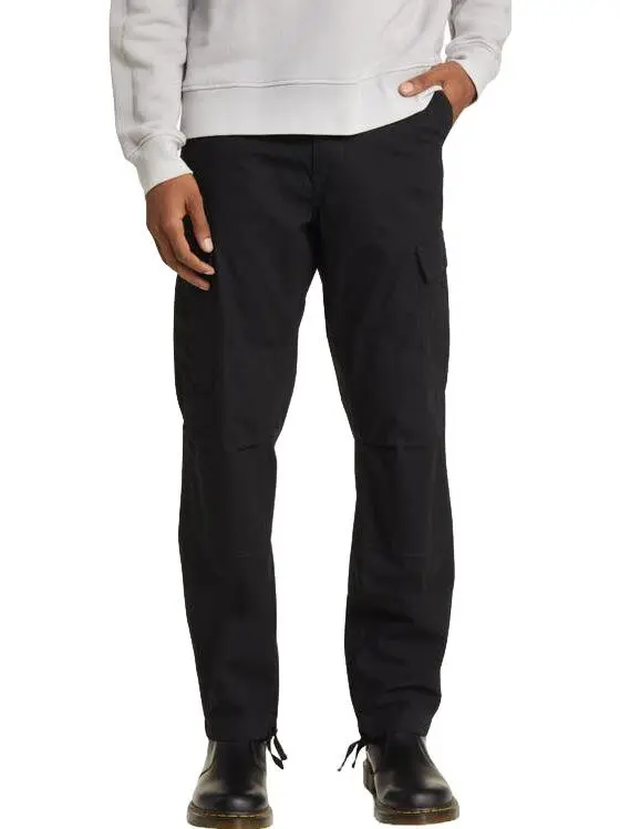Carhartt Work In Progress Aviation Ripstop Cotton Cargo Pants - Black