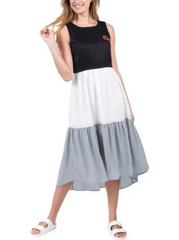 G-III 4HER BY CARL BANKS Colorblock Dress With Embroidered Graphic - Black