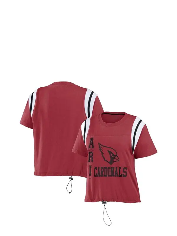 WEAR BY ERIN ANDREWS Arizona Cardinals Colorblock T-shirt By - Cardinal