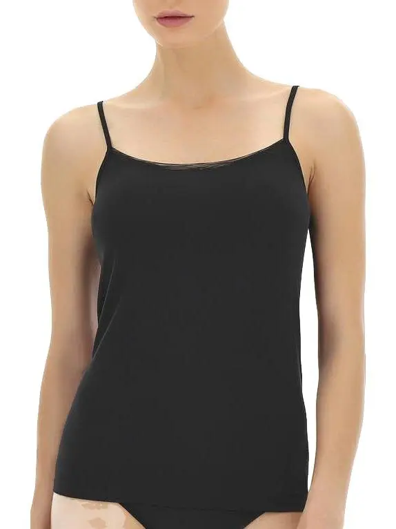 Oroblu Perfect Line Tulle Trim Camisole - Black