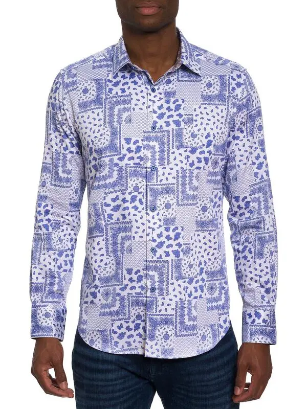 Robert Graham Vittoria Paisley Stretch Button-up Shirt - Blue Multi