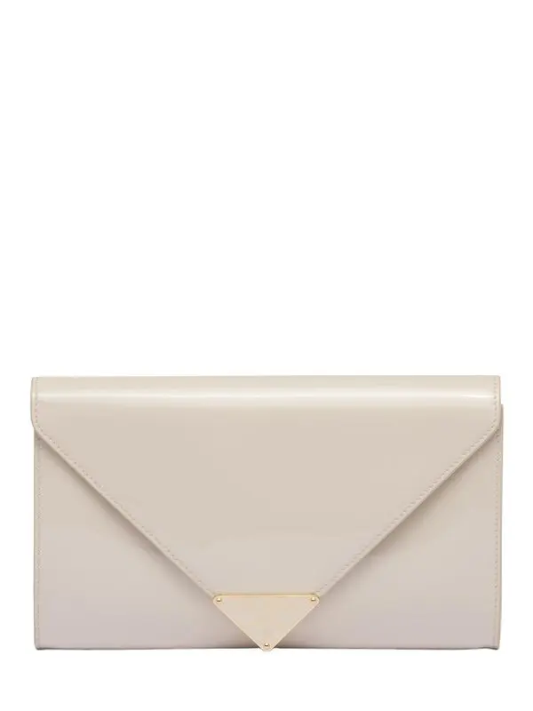 Prada Mini Patent Leather Bag - Neutral