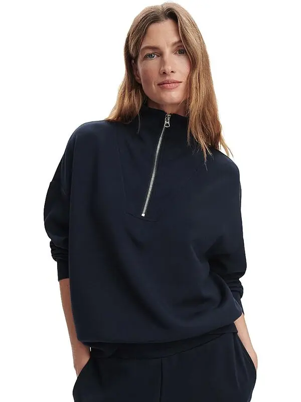 Varley Hawley Half Zip Sweatshirt - Navy