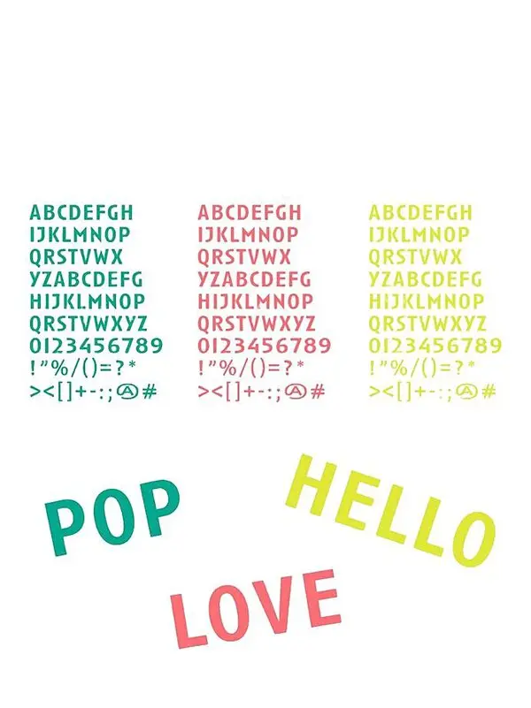 FPM MILANO Bank S Letter Stickers - Multi