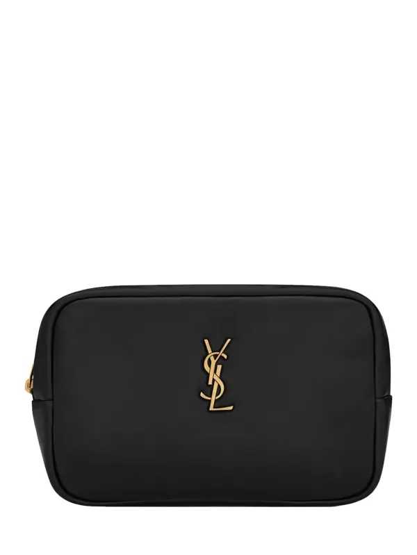 Saint Laurent Cassandre Medium Cosmetic Pouch - Noir