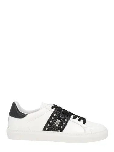 Roberto Cavalli Leather Low-top Sneakers - White