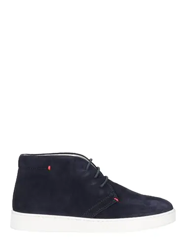 CAFÈNOIR Leather Ankle Boots - Blue