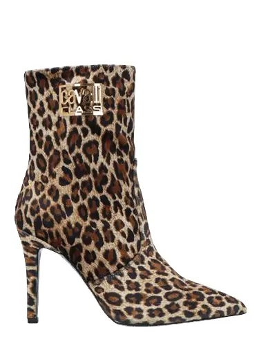 Roberto Cavalli Leopard-print Ankle Boots - Beige