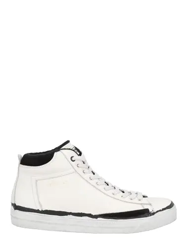 BRIMARTS Leather High-top Sneakers - Off White