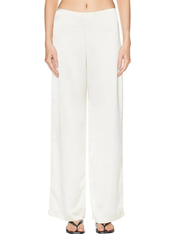 LESET Barb Wide Leg Pant - Creme