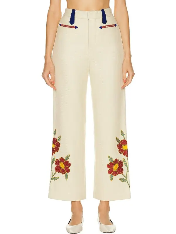 BODE Grandiflora Trouser - Cream