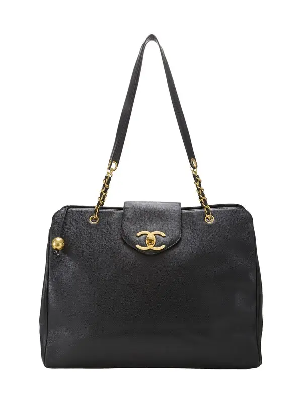 Chanel Caviar Supermodel Tote - Black