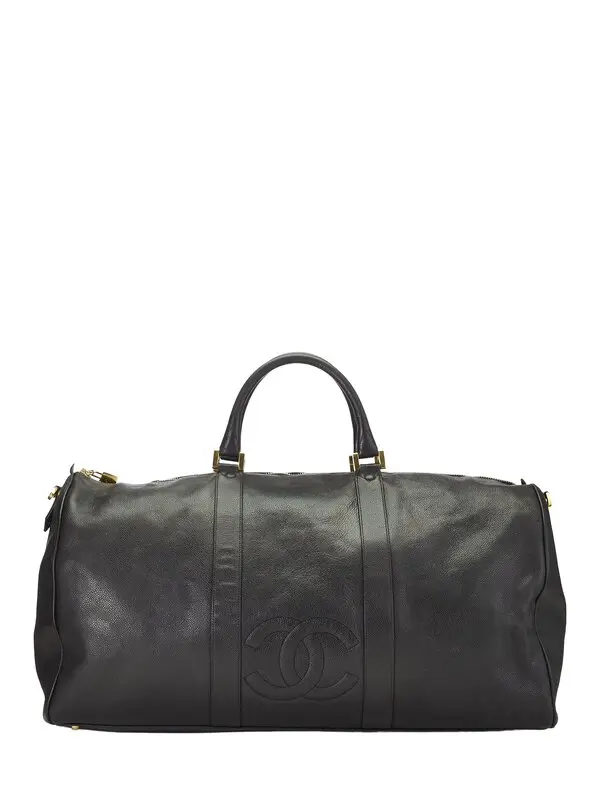 Chanel Caviar Boston - Black