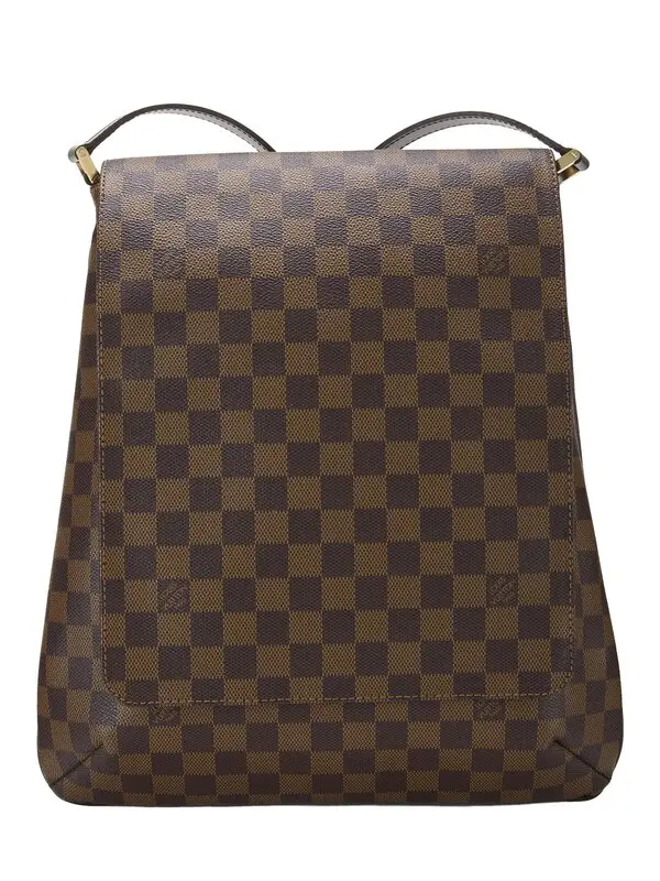 LOUIS VUITTON Damier Ebene Musette - Brown
